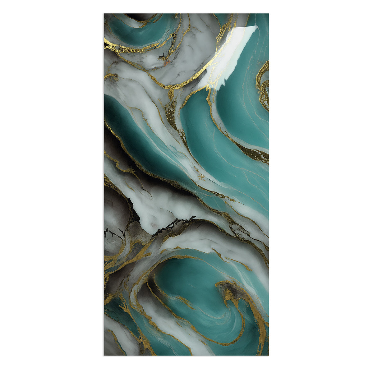 LUXOR GREEN 120x290 - Pannello PVC Rigido Effetto Marmo Lucido – Dal ...